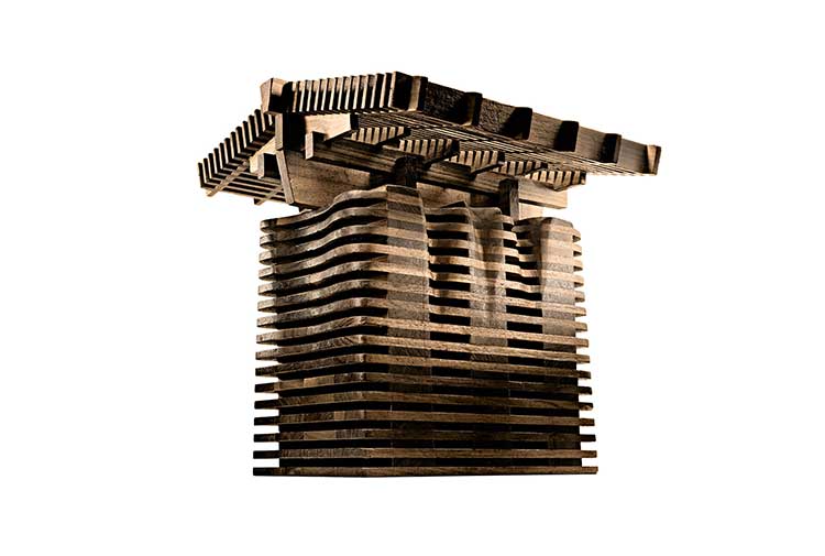 Walls and heroic structures - Wooden sculptures - Michele De Lucchi ...